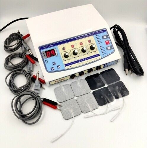 ElectroTerapy Machine 4 Channel Dynopluse with Sticky Pads for Pulse ...