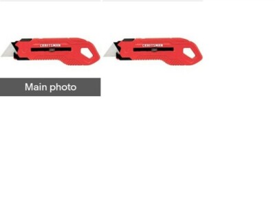 2 Pack Craftsman 7.3 in. Sliding Knife Red Quickslide CMHT10925 | eBay