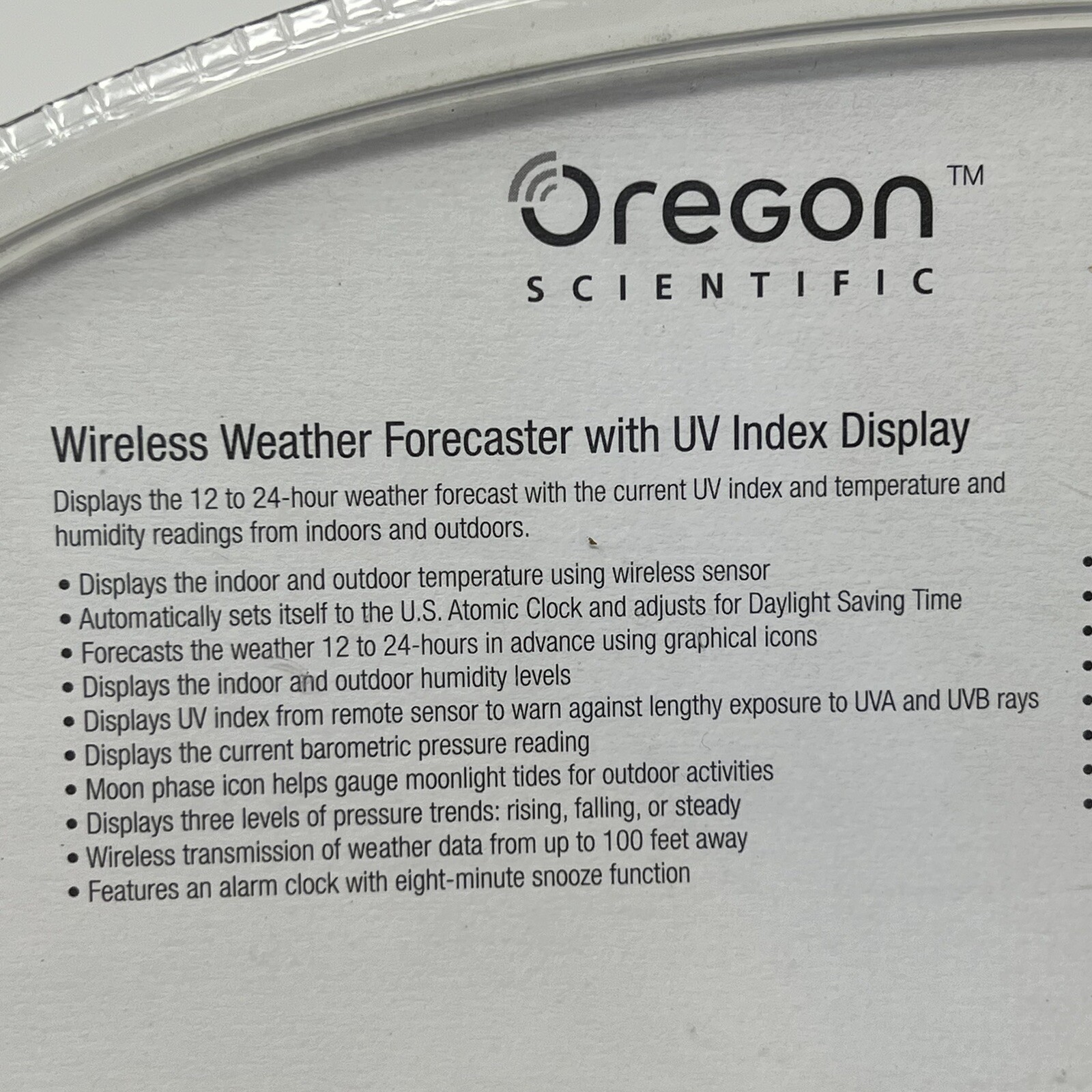 Oregon Scientific BAR609HGA Wireless Weather Forecaster Temperature ...