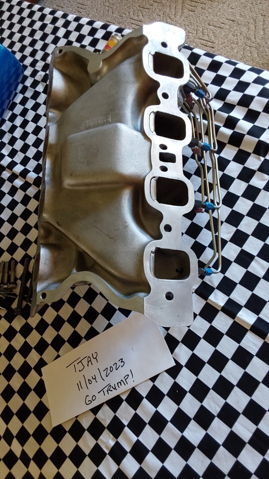 351 Cleveland NITROUS Intake Manifold KIT Blue Thunder Pantera D1ZX ...