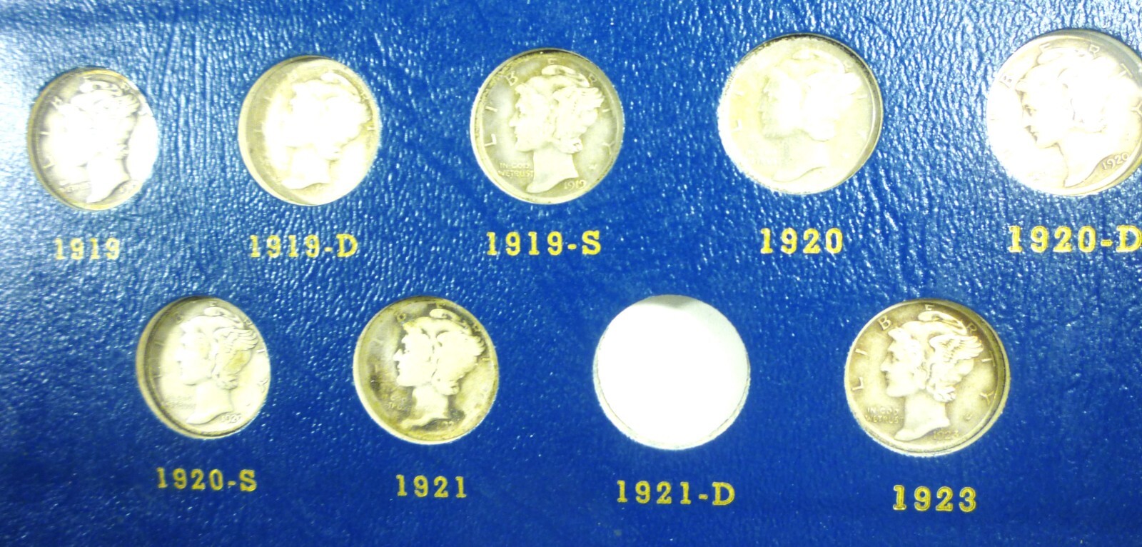Mercury Head Dime Set in Whitman Album 1916 - 1945 76 Coins Nice Set | eBay