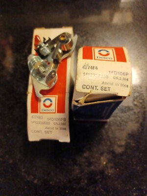 VINTAGE DELCO CONTACT SET-CORVETTE #12338660-D106PS | eBay