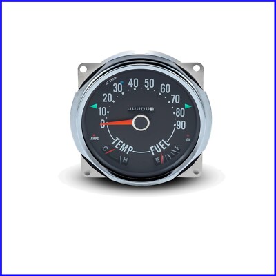 Jeep CJ5/CJ6/CJ7 Dash Replacement Speedometer Cluster - 0-90 MPH, Easy ...