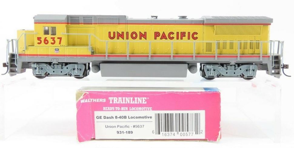 Walthers 931-189 HO Union Pacific GE Dash 8-40B Locomotive #5637 NIB | eBay