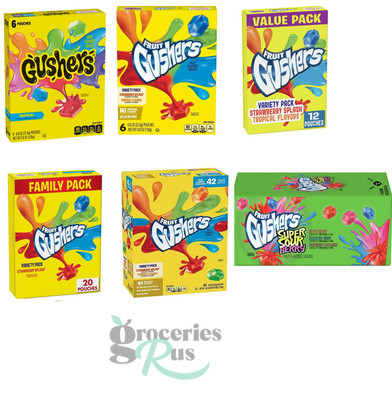 Fruit Gushers - Various Flavours & Sizes - USA Import | eBay