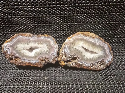 Collector Pair "POLISHED WHOLE" Picacho Agate Nodule, Great Light ...