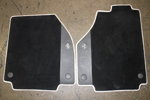 Ferrari 458 Italia, Spider, Floor Mat Set, Blk w/Cream Border , Used, P ...