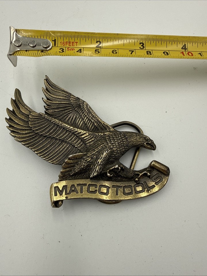 Matco Tools Belt Buckle Eagle Logo Made in USA Great American Buckle ...