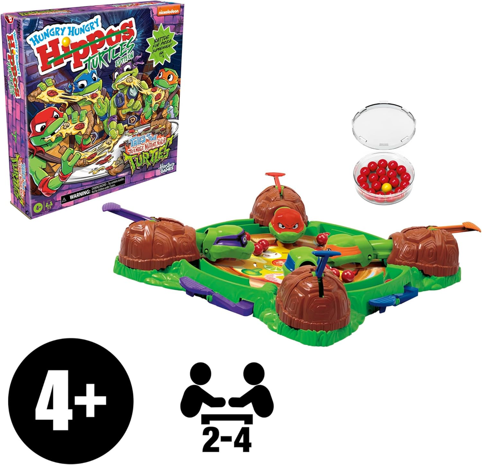 Games Hungry Hungry Hippos: Teenage Mutant Ninja Turtles Edition Game ...
