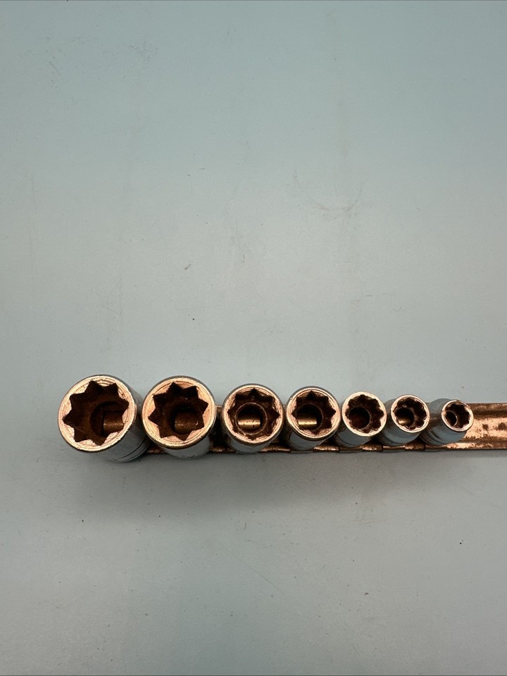 SNAP-ON TOOLS 7 PIECE 3/8 DRIVE SAE 8 POINT DOUBLE SQUARE SOCKET SET 1/ ...