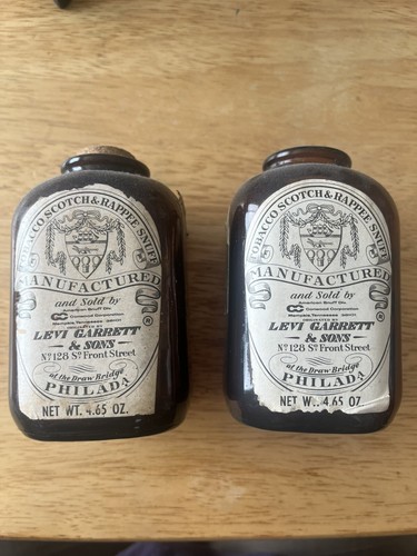 Lot Of Two Vintage Tobacco Scotch & Rappee Snuff Bottles | eBay