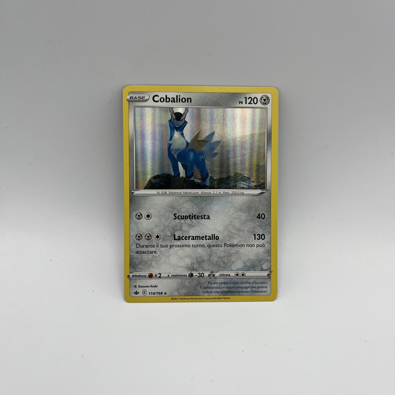 Pokemon Card COBALION HOLO (IT) | Scarlet And Violet 114/198 | eBay