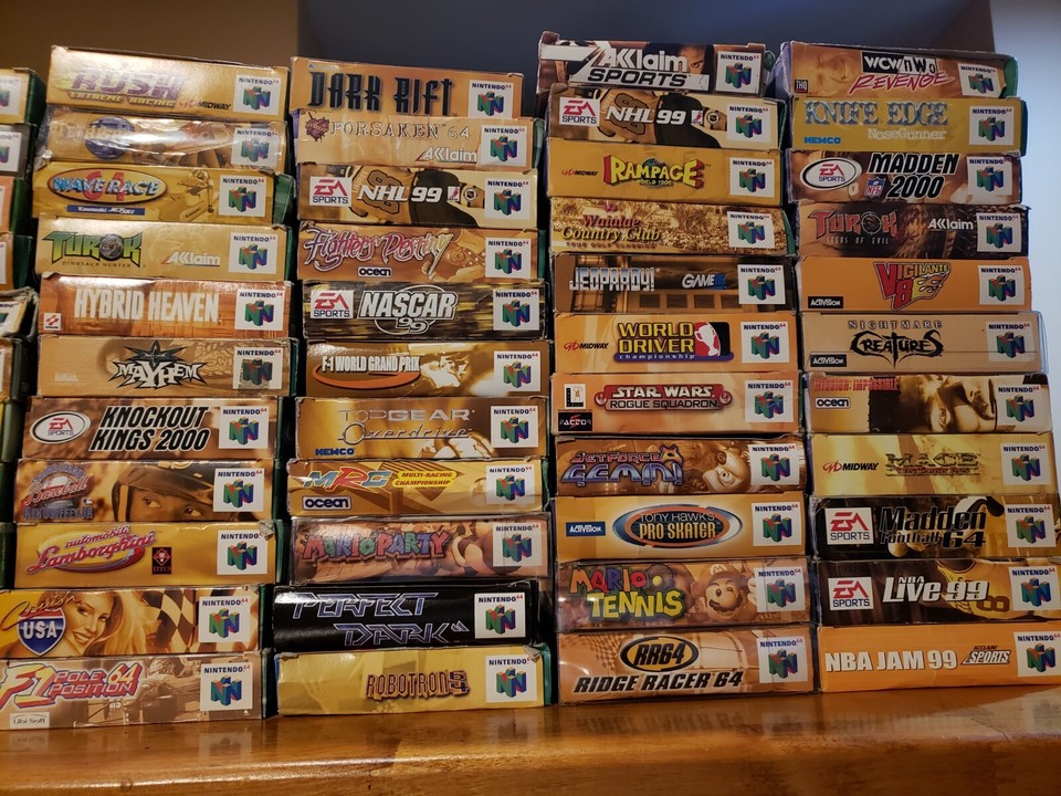 75 Nintendo 64 N64 Classic Retro Game Set Games Lot CIB RARE COLLECTION ...