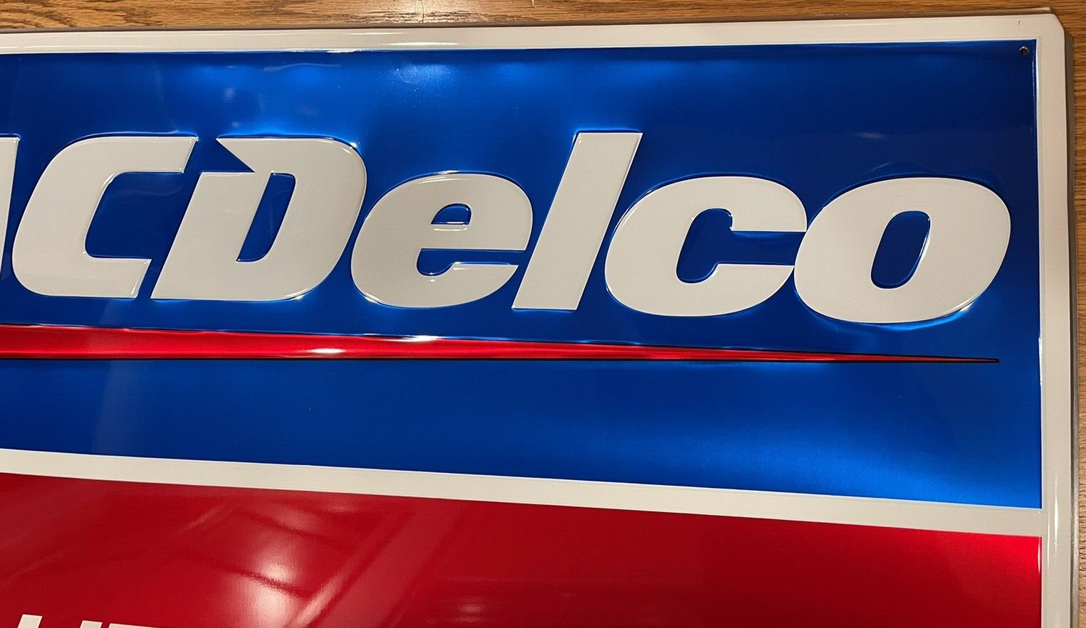 Vintage AC Delco Quality Installer Single Sided Metal Sign ACDelco GM ...