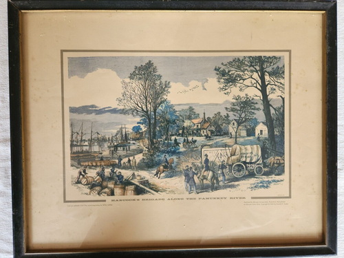 Arthur Lumley - Rare Civil War Engraving Color Print 1960 Hancock's ...