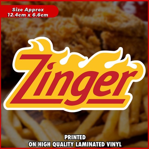 Zinger Sticker KFC Meme Laptop Car Ute 4x4 window bumper funny Mancave ...
