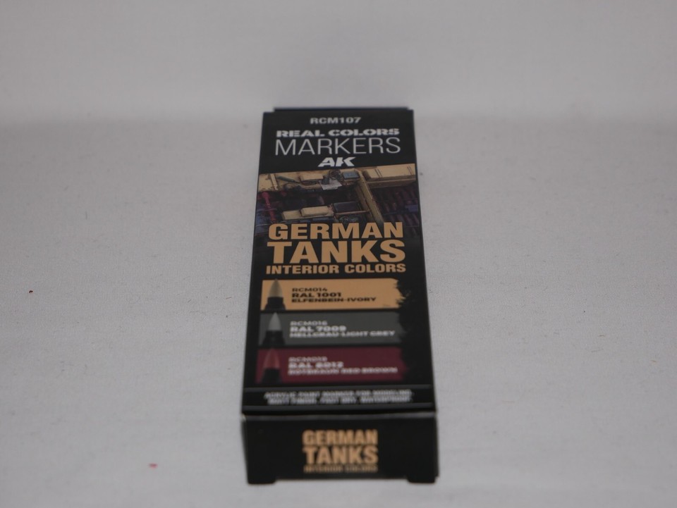 AK Interactive Real Color Acrylic Markers German Tanks 3 Piece Pen Set ...