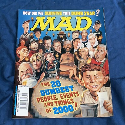 Mad Magazine #401 January 2001 Fiona Apple, Al Gore, Sean Combs | eBay
