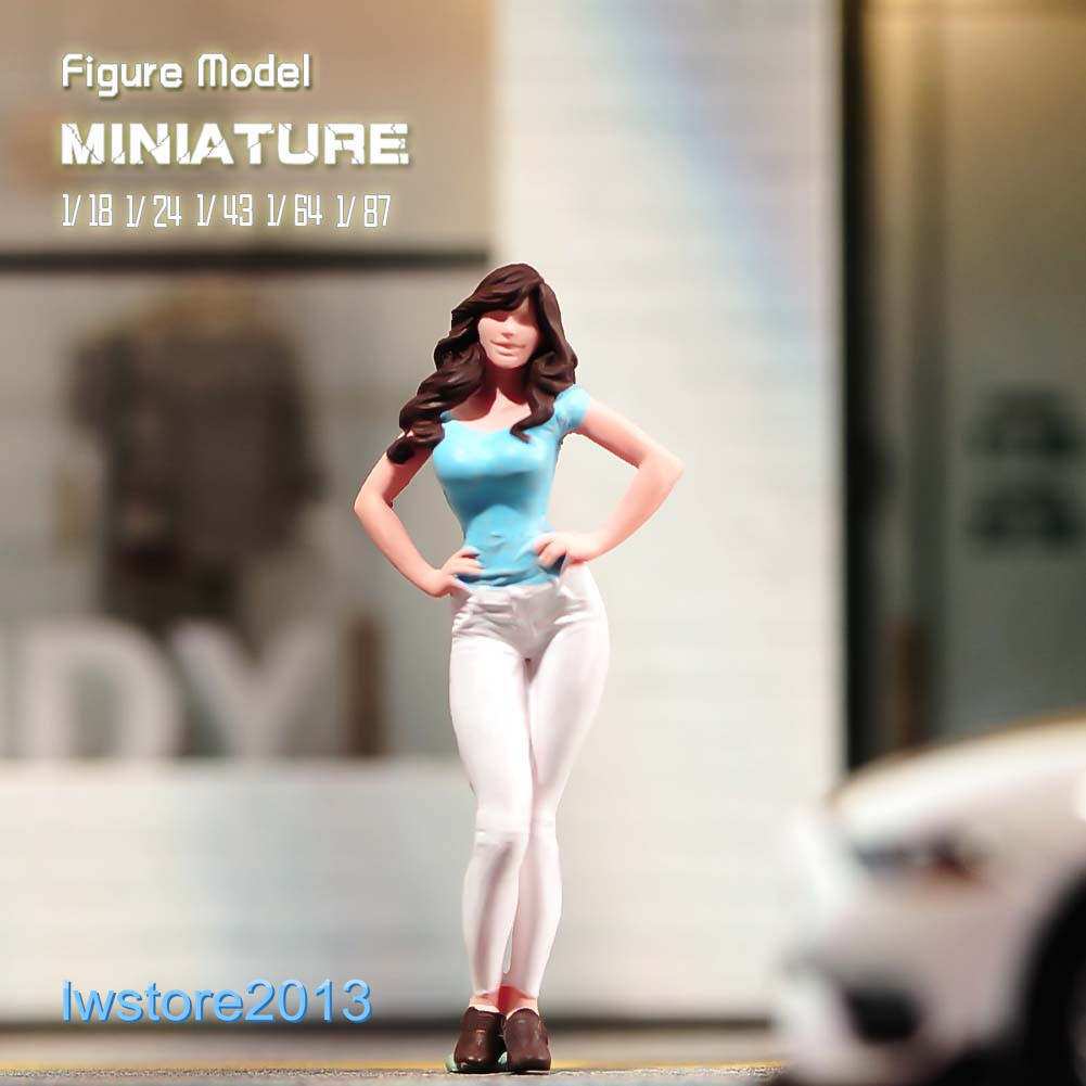 Sexy Beauty Girl Scene Props Miniatures Figures Model For Cars Vehicles ...