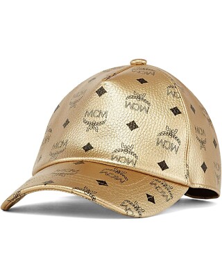 MCM Classic Adjustable Cap in Visetos MECBAMM01 Gold - BRAND NEW WITH ...