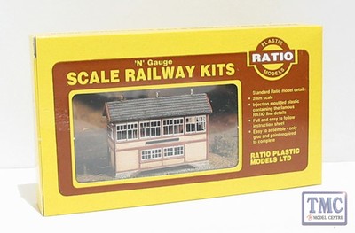 223 Ratio GWR Wooden Signal Box (inc. interior) N Gauge Plastic Kit | eBay