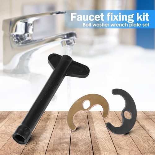 Tap Faucet Fixing Fitting Kit Bolt Washer Wrench Plate Set Kitchen ...