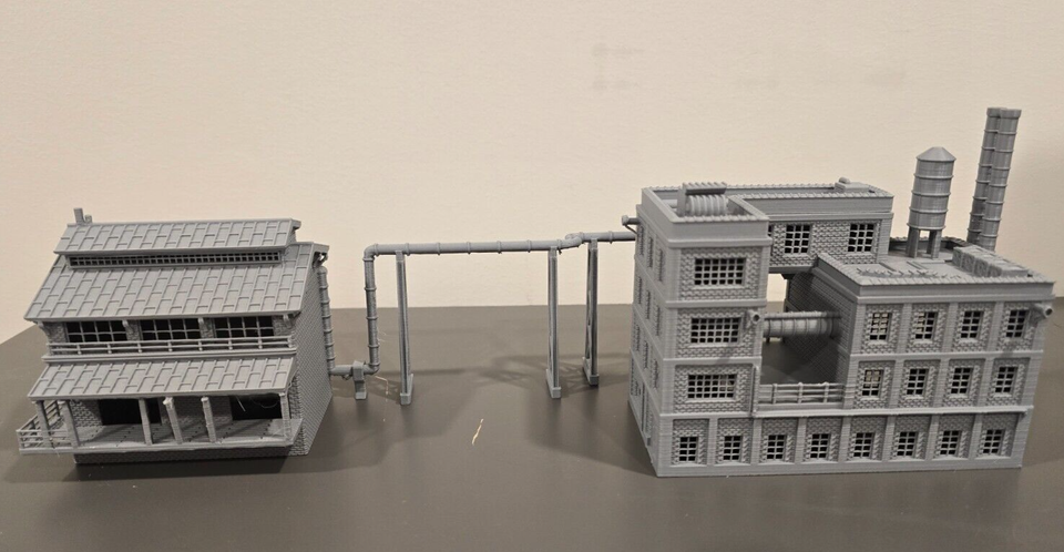 N Scale Industrial Factory Building 1:160 | eBay