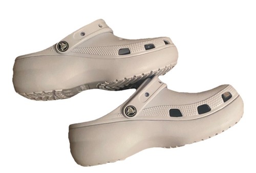 Crocs Women’s Size 9 Classic Platform Clogs Slip On Shoes Sky Light ...