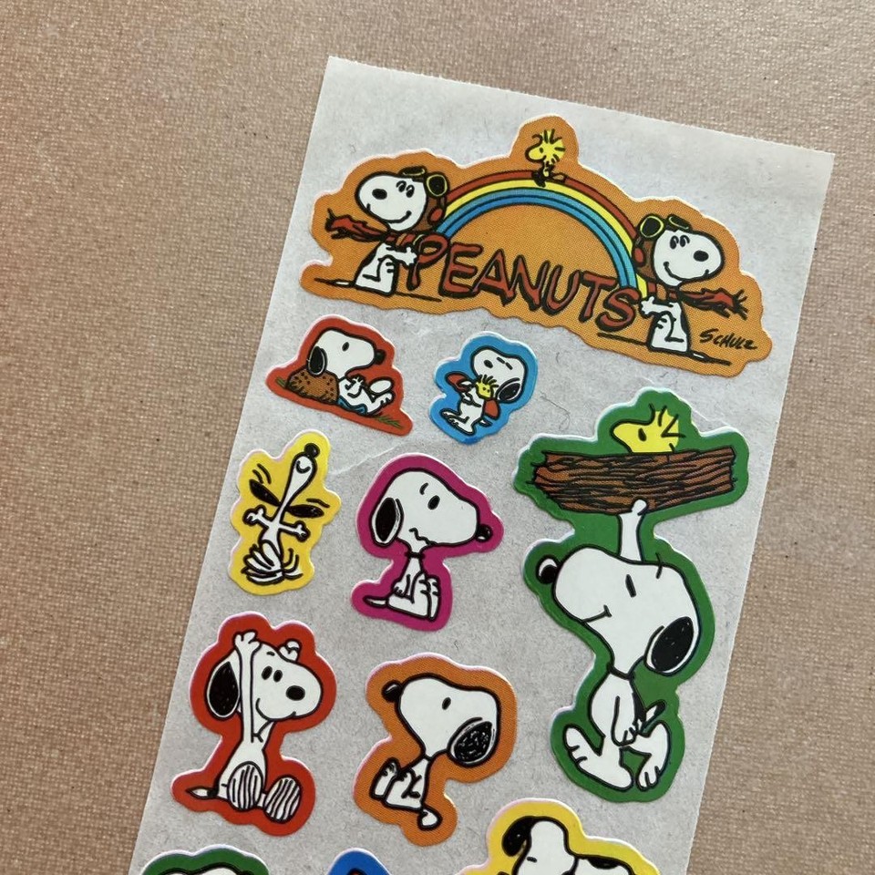 Snoopy Peanuts Sticker Sheet | eBay