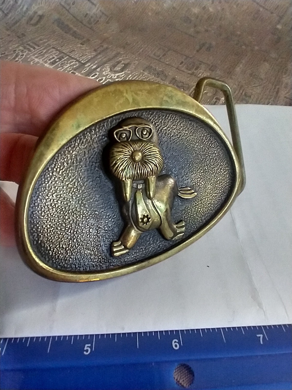 💥 Marine Banks Walrus Solid Brass Belt Buckle Anthro… - Gem