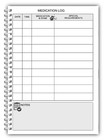 A5 PERSONALISED MEDICATION LOG BOOK DIARY PLANNER TEDDY RECORD BOOK 100 ...