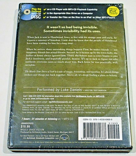 The Mostly True Story of Jack, Kelly Barnhill, 2012 MP3 CD Unabridged ...