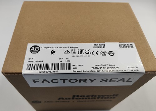 Allen-Bradley 5069-AENTR Compact I/O Logix 5000 ENET/IP Adapter Sealed ...