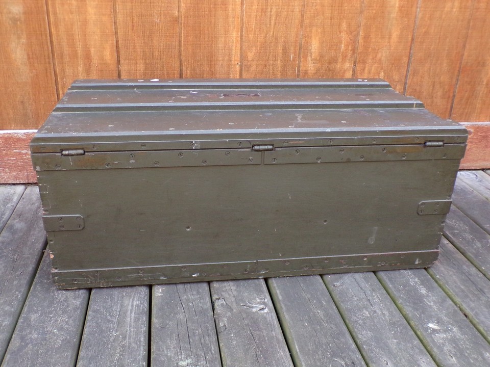 Vintage WWII Military Tool Chest w/ Drawers US Army Signal Corps Wood ...