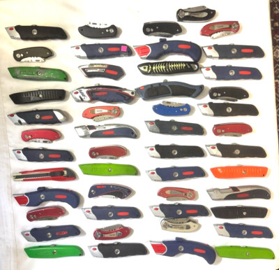 Lot Of 4 Uline U-Line Comfort Grip Retractable Utility Knife Knives Box ...