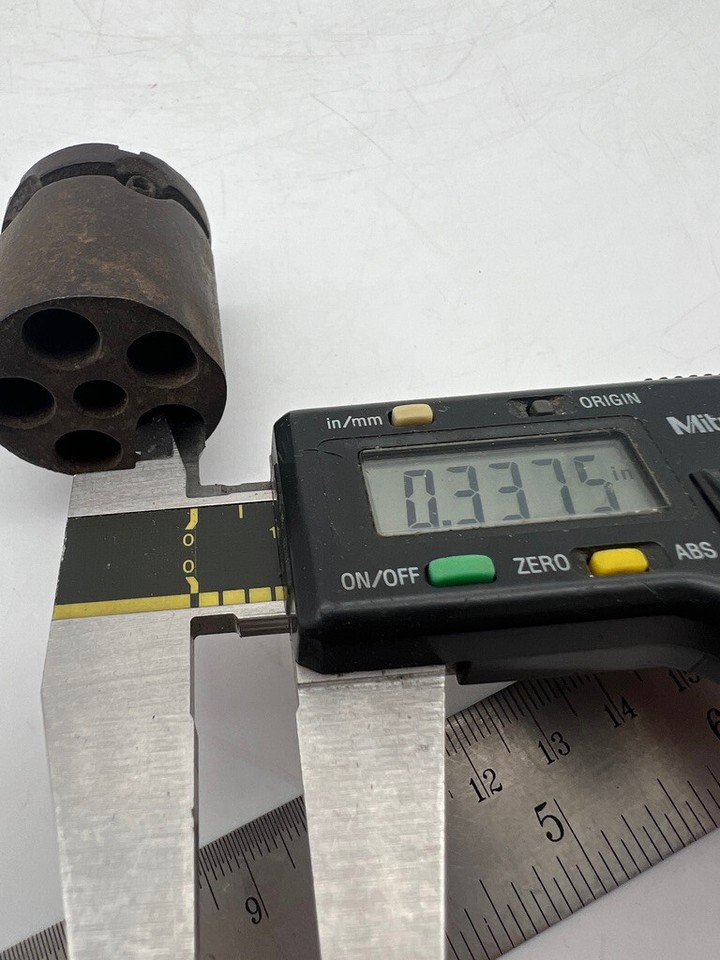 33 Caliber Antique Black Powder Revolver Cylinder No Markings Colt ...