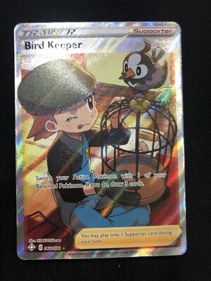 Bird Keeper 066/072 Shining Fates Set FULL ART Pokemon Card NEAR MINT ...