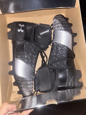 New Under Armour UA C1N MC Cam Newton Football Cleats Black & Silver | eBay