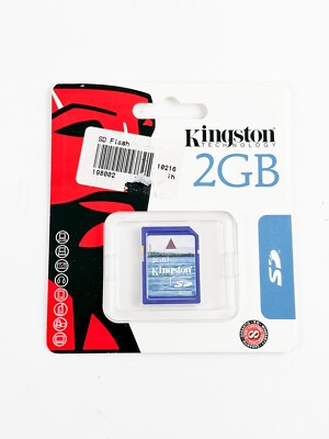 NOS SEALED Kingston 2gb SD Memory Card | eBay