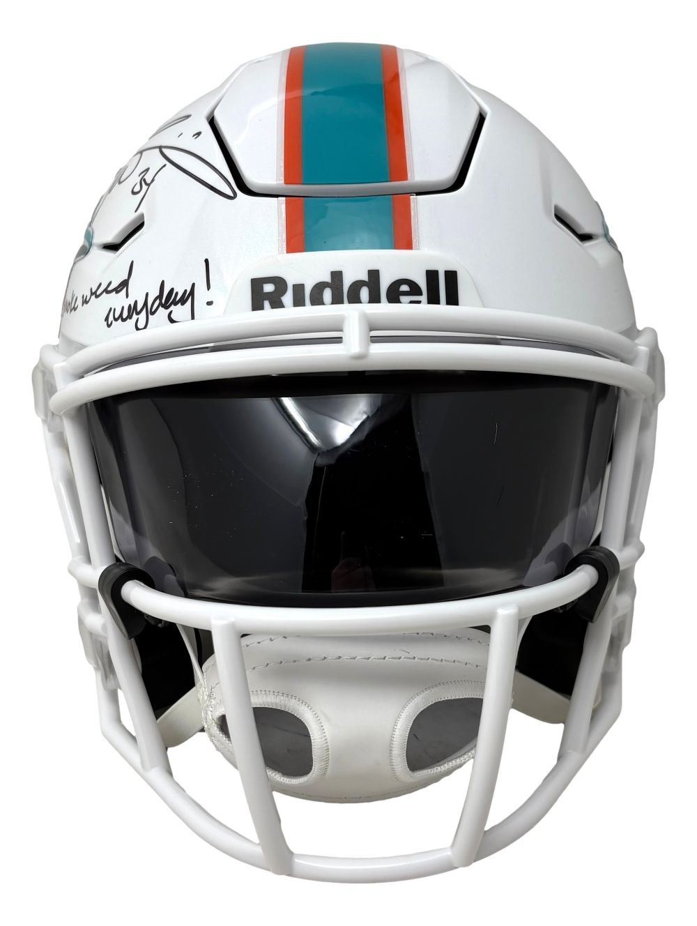 Ricky Williams Signed Miami Dolphins MIDI SpeedFlex Helmet Smoke Weed ...
