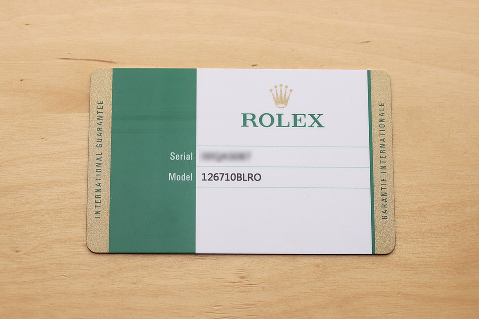 2019 CARD ROLEX GMT MASTER II 126710 BLRO PEPSI BLUE RED STEEL 40MM ...