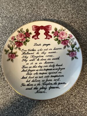 Plates & Plaques - Vintage The Lord's Prayer