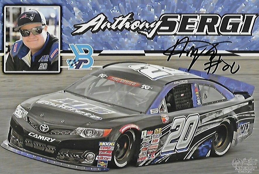 SIGNED 2019 ANTHONY SERGI "MJS CONCRETE BKR“ #20 NASCAR K&N PRO SERIES ...