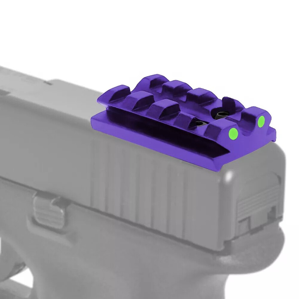 Glock Sight Mount RMR Plate - G17 19 22 23 26 27 34 Rail for Red Dot ...