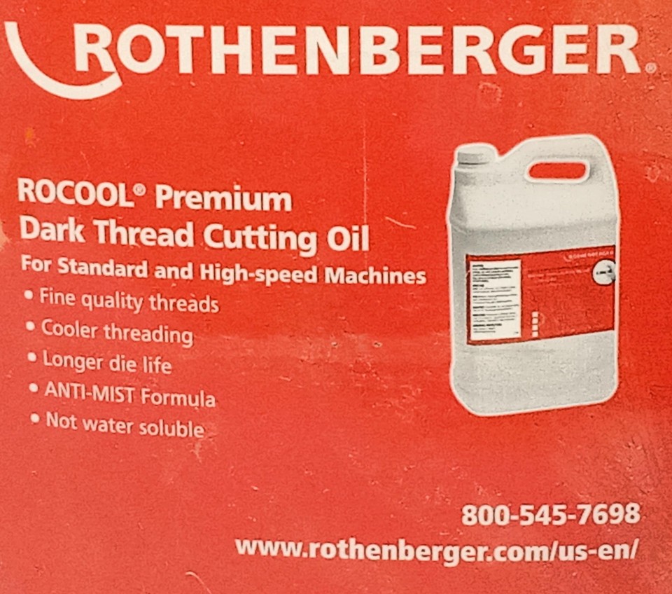 (2 Gallons) - Rothenberger ROCOOL Premium Dark Thread Cutting Oil ...