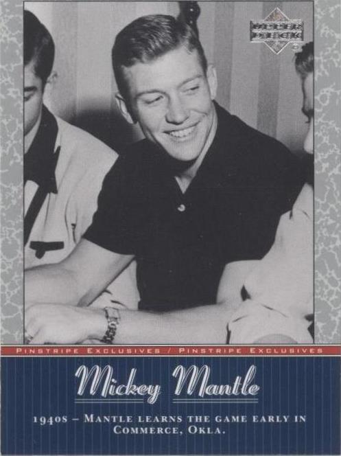 2001 Upper Deck - Pinstripe Exclusives Mickey Mantle Mickey Mantle #MM2 ...