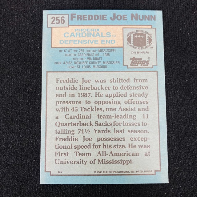1988 Topps - #256 Freddie Joe Nunn for sale online | eBay
