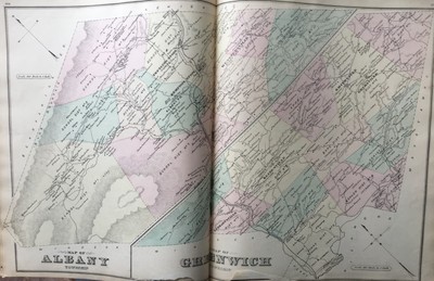 1876 BERKS COUNTY PENNSYLVANIA BERNVILLE, GREENWICH, ALBANY, BLANDON ...