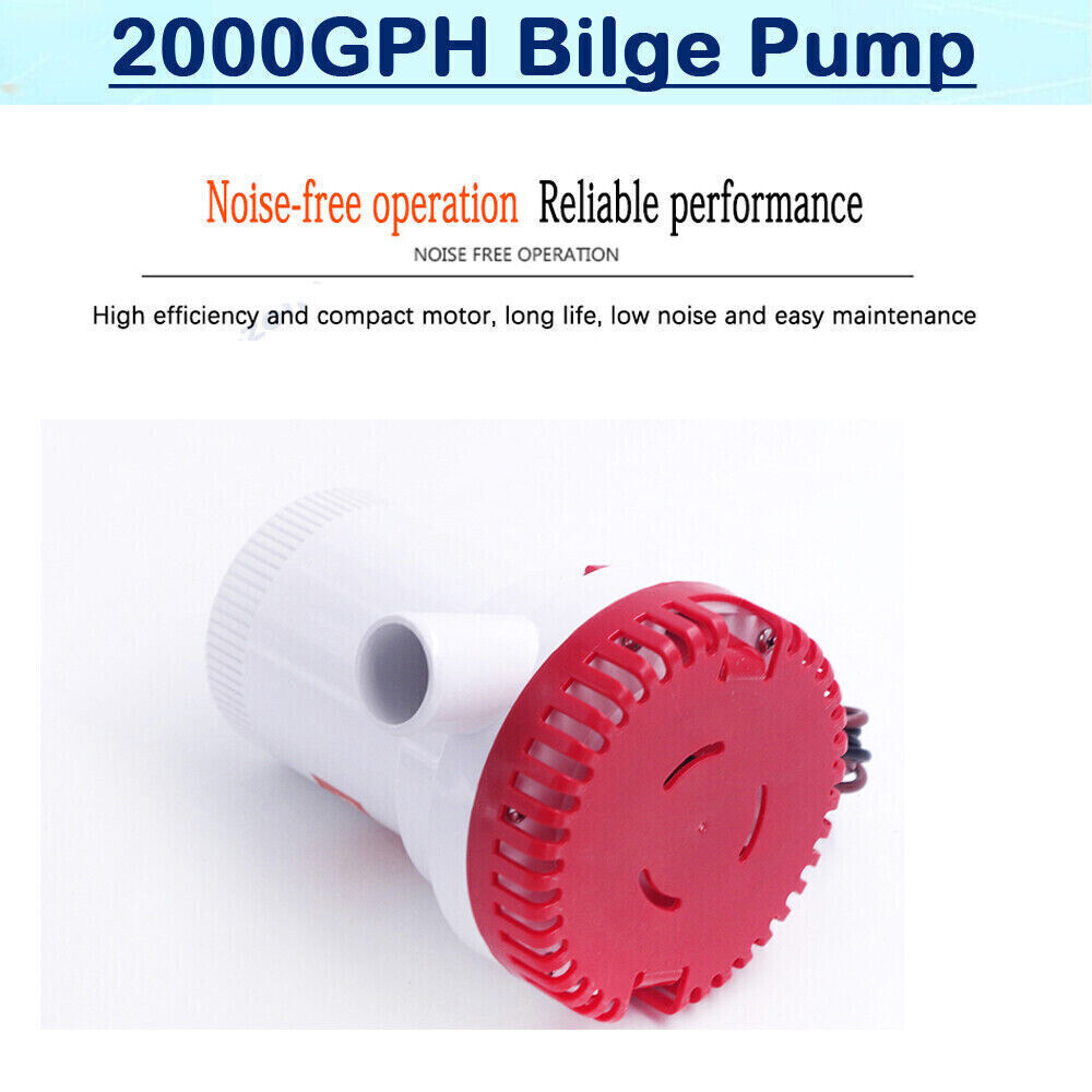 2000GPH Live Bait Tanks Portable Livewell Fish Well Air Pump Aerator ...