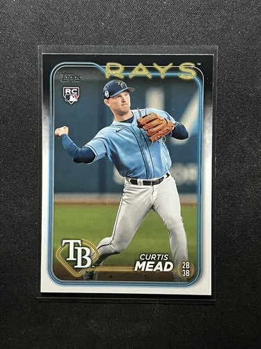 2024 Topps 82 Curtis Mead Tampa Bay Rays Rookie Baseball Card | eBay